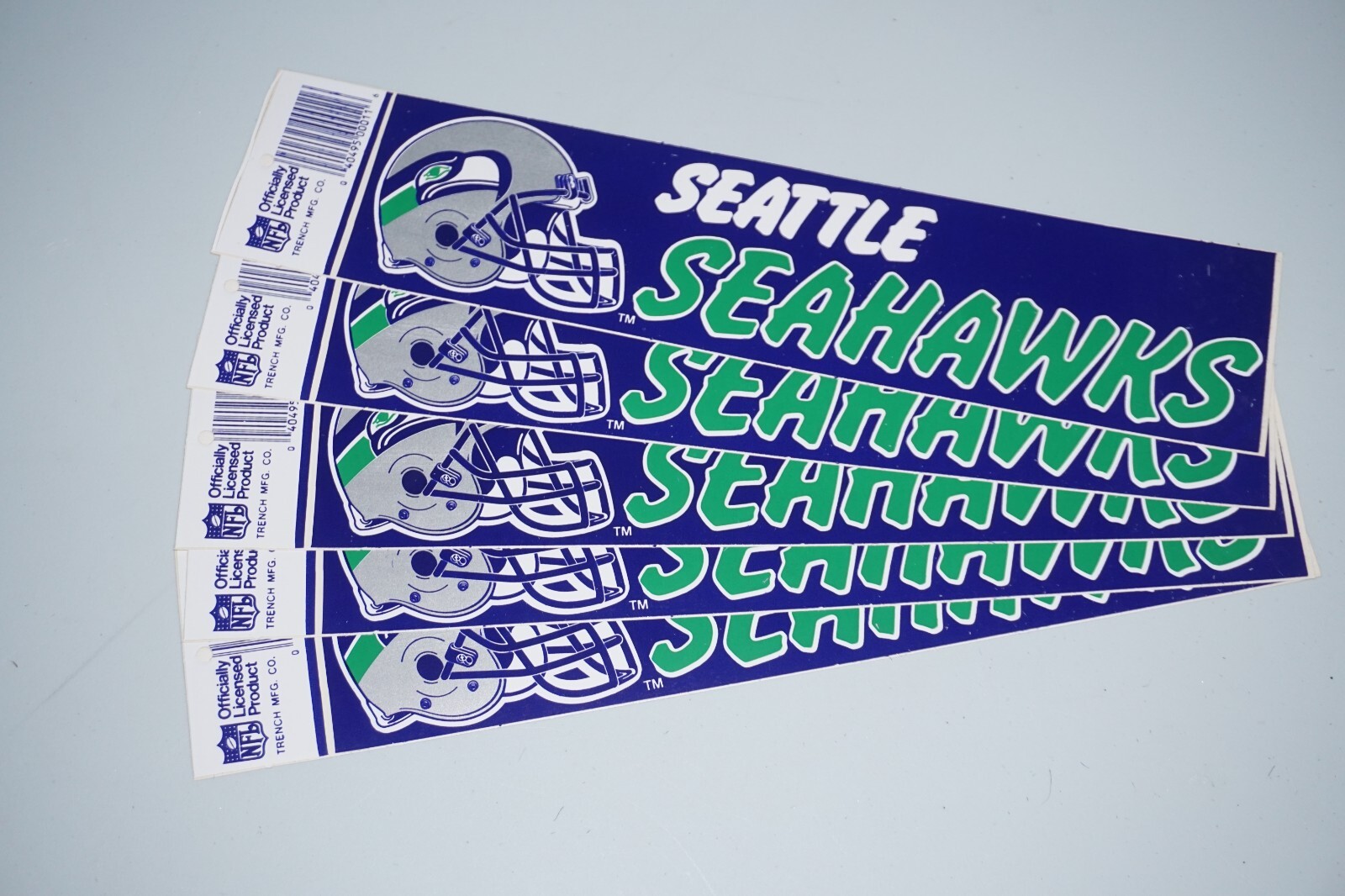 Vintage Official NFL Seattle Seahawks 3" x 10.75" NFL Bumper Stickers ...