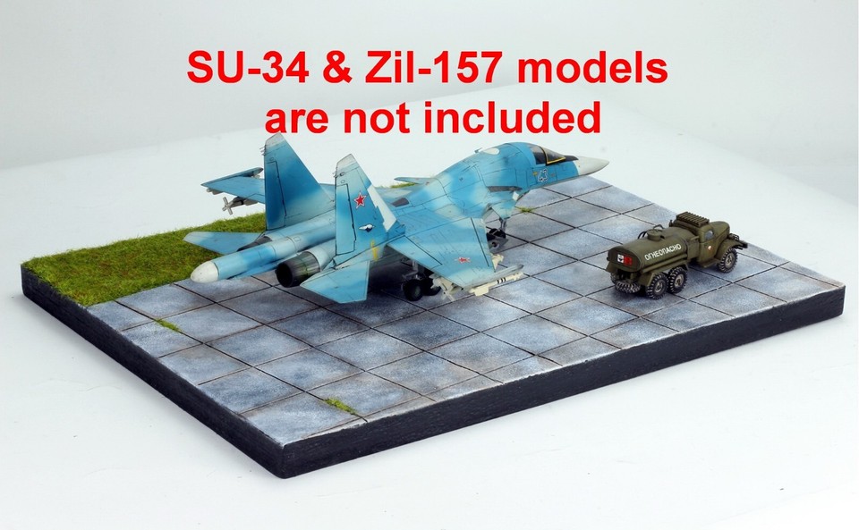 Pro-Built 1/72 Airfield Diorama Base For Aircraft Models | eBay