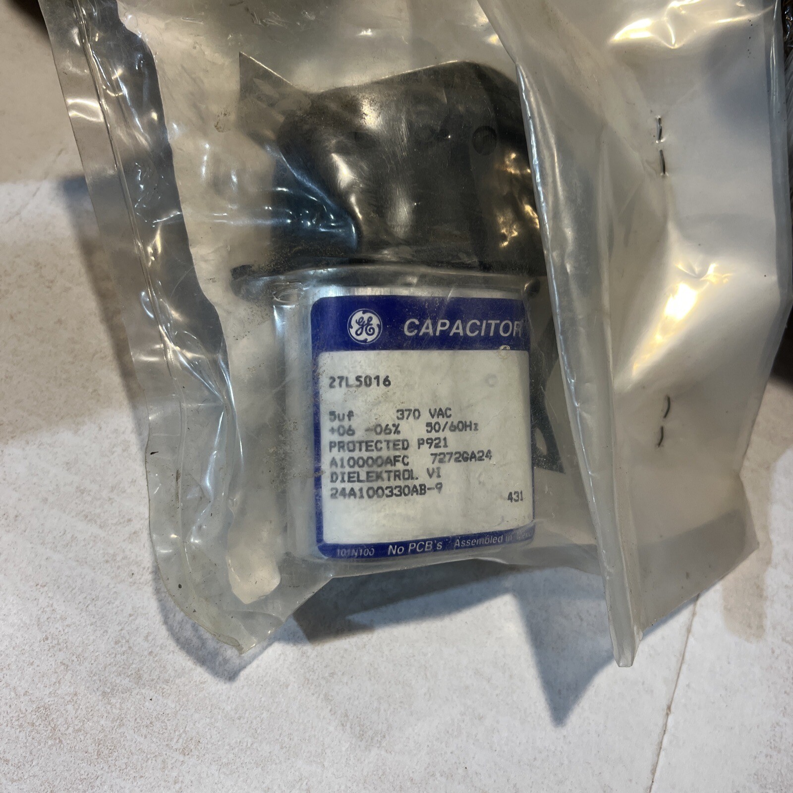 GE GENERAL ELECTRIC CONDENSER FAN MOTOR 5KCP39GGC521ET 460V 60/50HZ ...