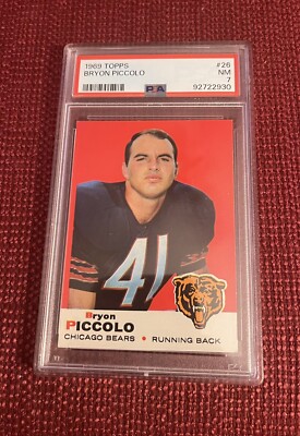 1969 TOPPS - BRYON PICCOLO - CHICAGO BEARS - CARD #26 - PSA 7 | eBay