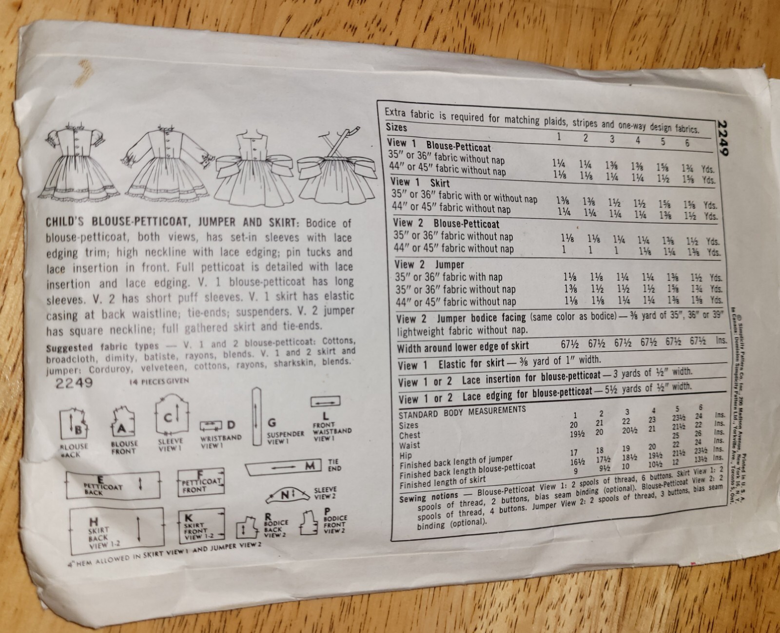 Simplicity 2249 Size BB 20w to 28w Misses Dress Tunic and Skirt for ...