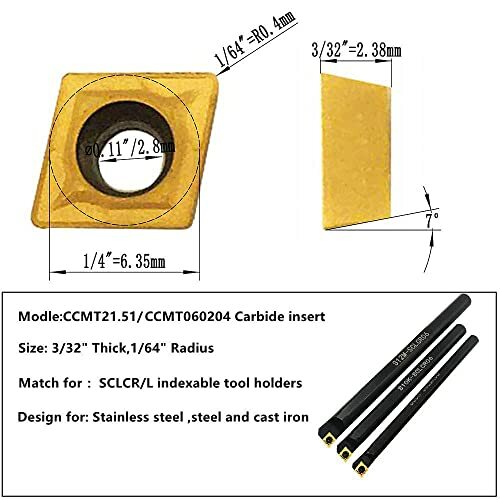 Ccmt21.51 Ccmt060204 Dcmt21.51 Dcmt070204 Carbide Turning Insertsccmt ...