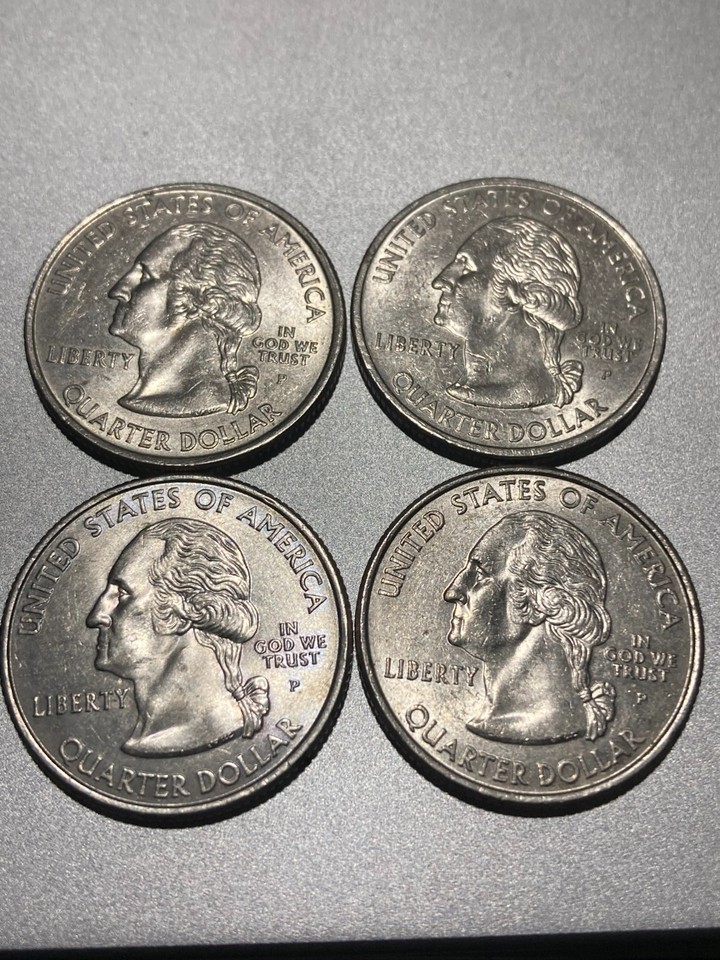 4 Different 2005 P Minnesota Quarters DDR- Strike Through Extra Trees ...