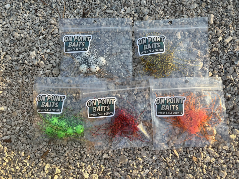 Handmade Fuzzy Balls Softbait fishing lure, Goober Green | eBay