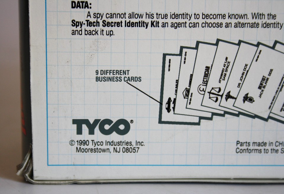 VERY RARE VINTAGE 1990 SPY TECH SECRET IDENTITY KIT SPY ACCESSORIES ...