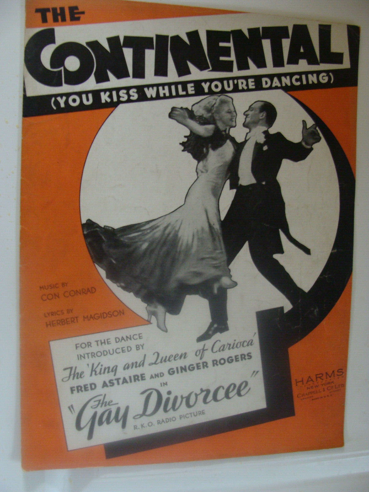 The Continental Gay Divorcee 1934 Fred Astaire Ginger Rogers Conrad ...