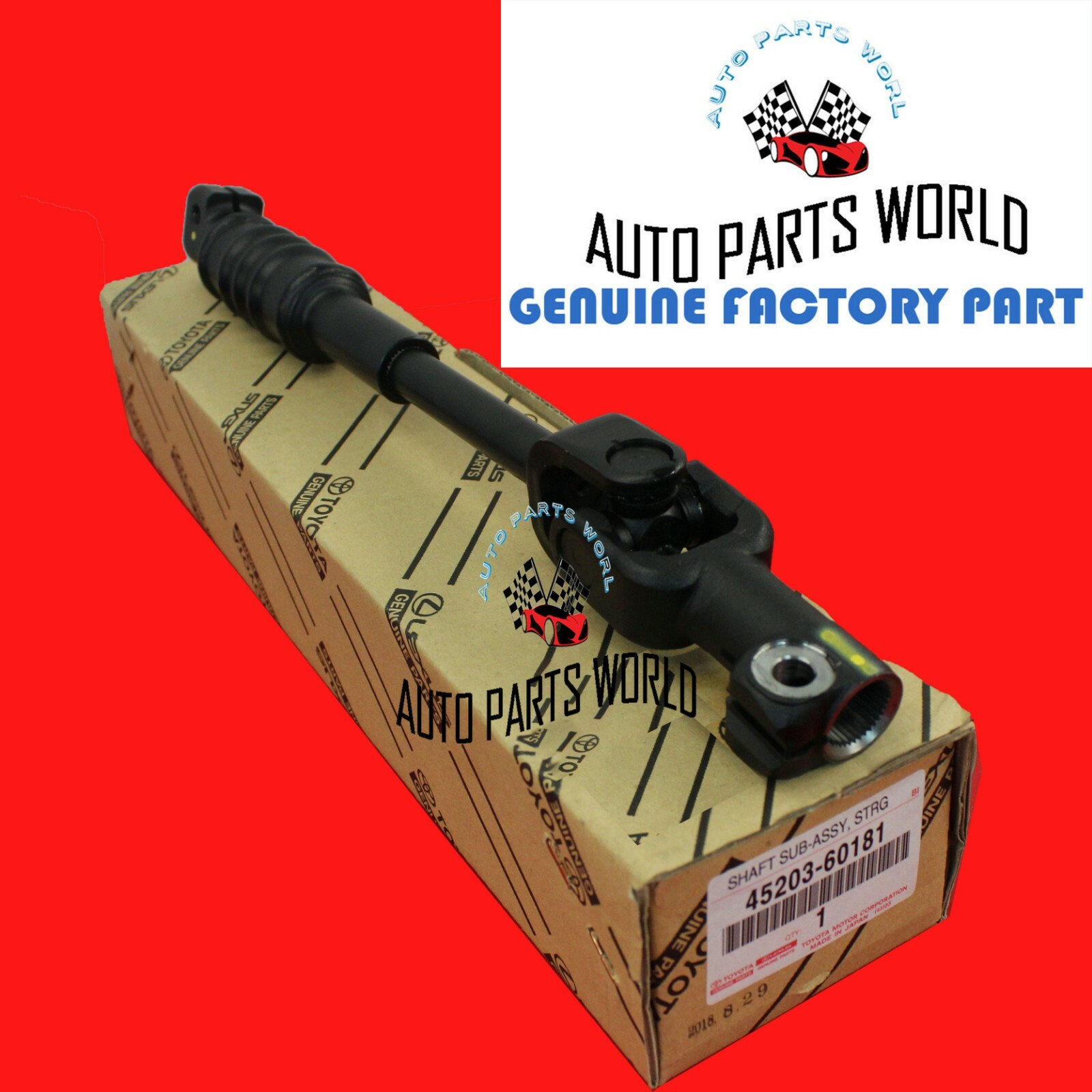 GENUINE TOYOTA 10-23 4RUNNER LEXUS GX460 LOWER STEERING COLUMN SHAFT ...