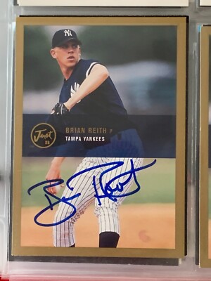 BRIAN REITH AUTOGRAPHED SIGNED 2000 JUST MINORS GOLD CARD YANKEES COA ...