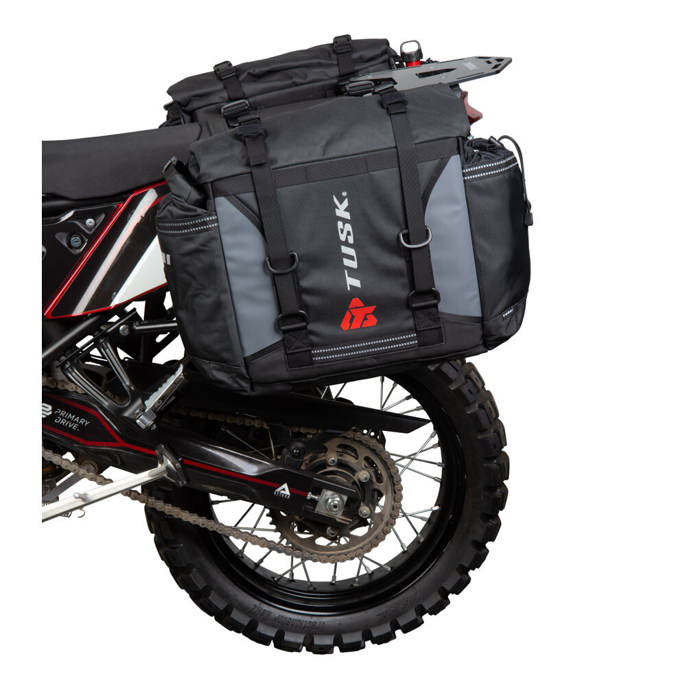 Tusk Pannier Racks w/Olympus Pannier Bags For HONDA Africa Twin ...