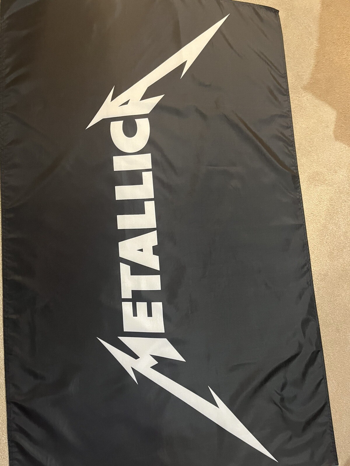 METALLICA 5X3 FT FLAG BANNER WALLART METALLICA MUSIC FLAG TICKETS | eBay