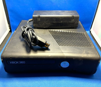 Microsoft Xbox 360 S Slim Black System CONSOLE and POWER BRICK ONLY ...