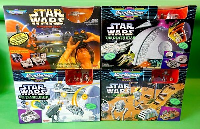 Star Wars - Micro Machines 💥Space💥Hoth-Endor-Yavin-Death Star Playsets ...