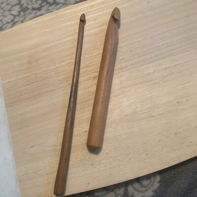 Wooden crocheting Needles | eBay
