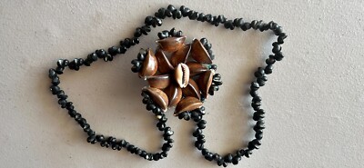 RARE EASTER ISLAND ENDEMIC SHELLS IN LOCALLY MADE NECKLACE- 30.5 ...