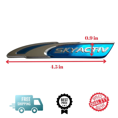 10 11 12 13 MAZDA 3 MAZDA3 SKY ACTIV SKYACTIV REAR EMBLEM LOGO BADGE ...
