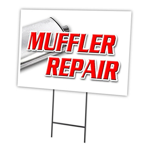 Muffler Repair 12"x16" Yard Sign & Stake | Advertise Your Business ...
