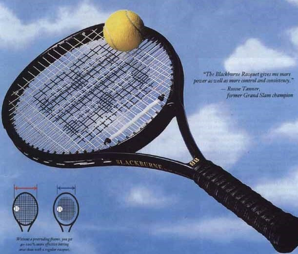 Two New 4 1/2 Grip Revolutionary Blackburne Double Strung 107 Tennis ...