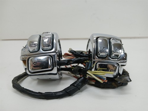 Harley-Davidson 2000 Softail Fat Boy Hand Control Switches Chrome 71684 ...