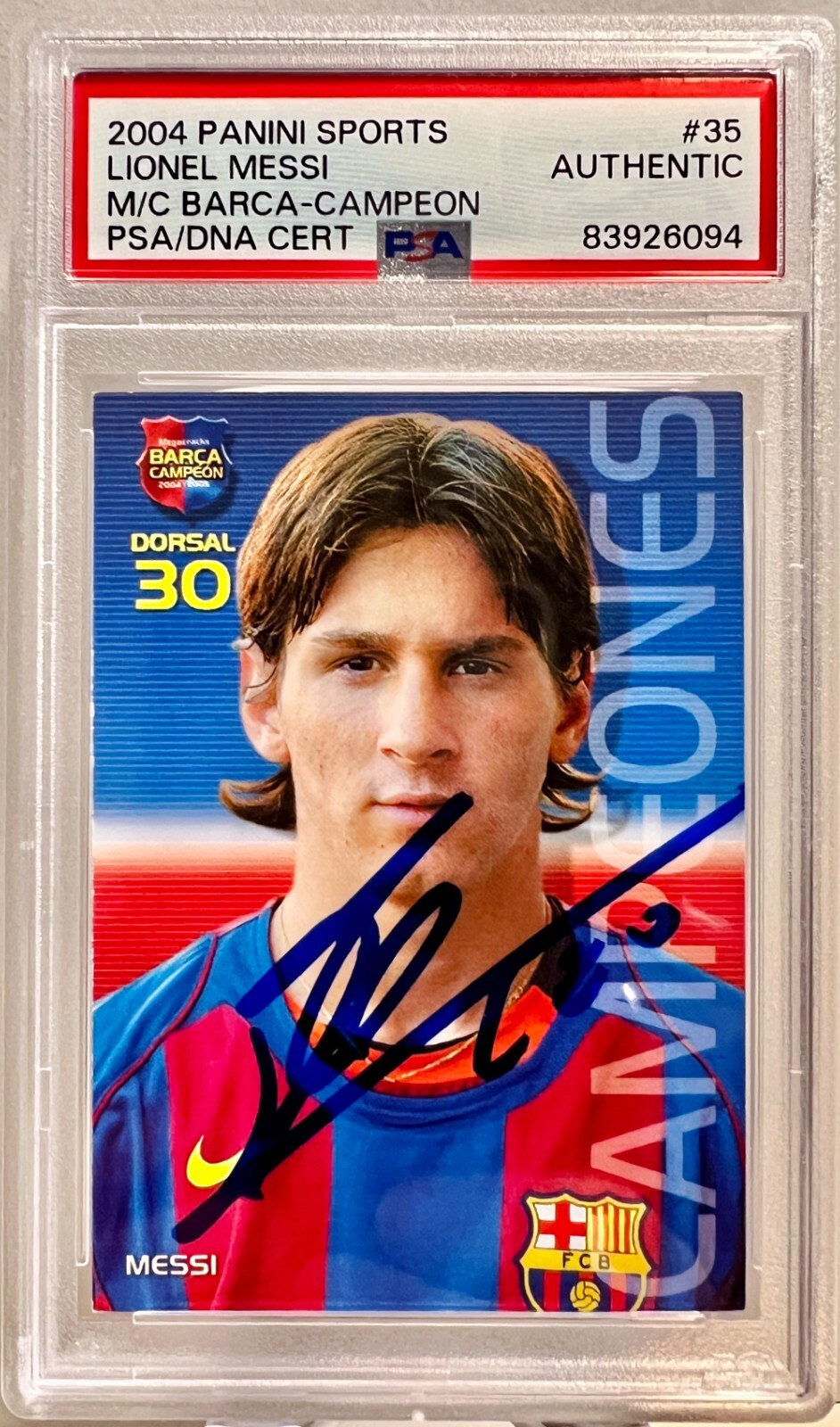 Lionel Messi Autographed Memorabilia | Signed Photo, Jersey ...
