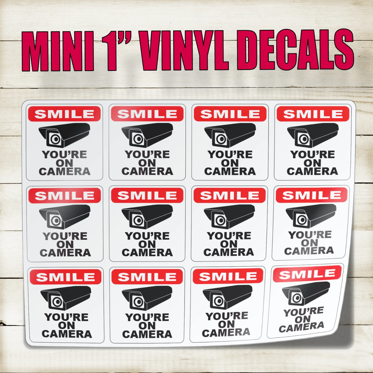 Smile Your On Camera Sticker