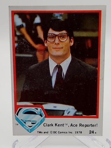 1978 DC Comics Superman Card Puzzle #24 Clark Kent Ace Reporter Vintage ...