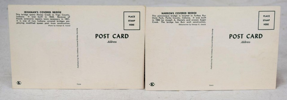 Irishman's & Narrows Covered Bridges Honey Creek & Turkey Run Indiana ...