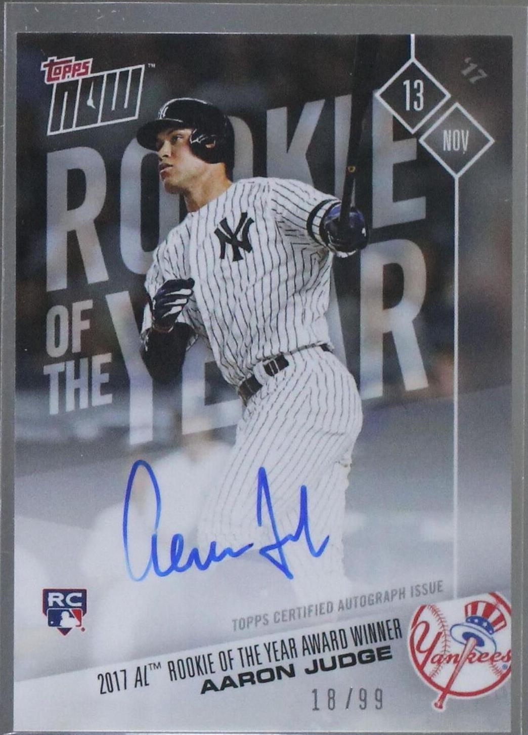 2017 Topps Now - Topps Online Exclusive Off-Season Aaron Judge #OS-64A ...