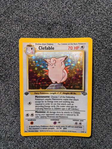 Clefable First Edition Jungle Holographic NM | eBay