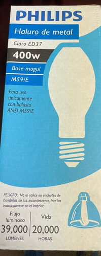 Philips 400W MH400 ED37 Metal Halide Light Bulb New 46677419349 | eBay