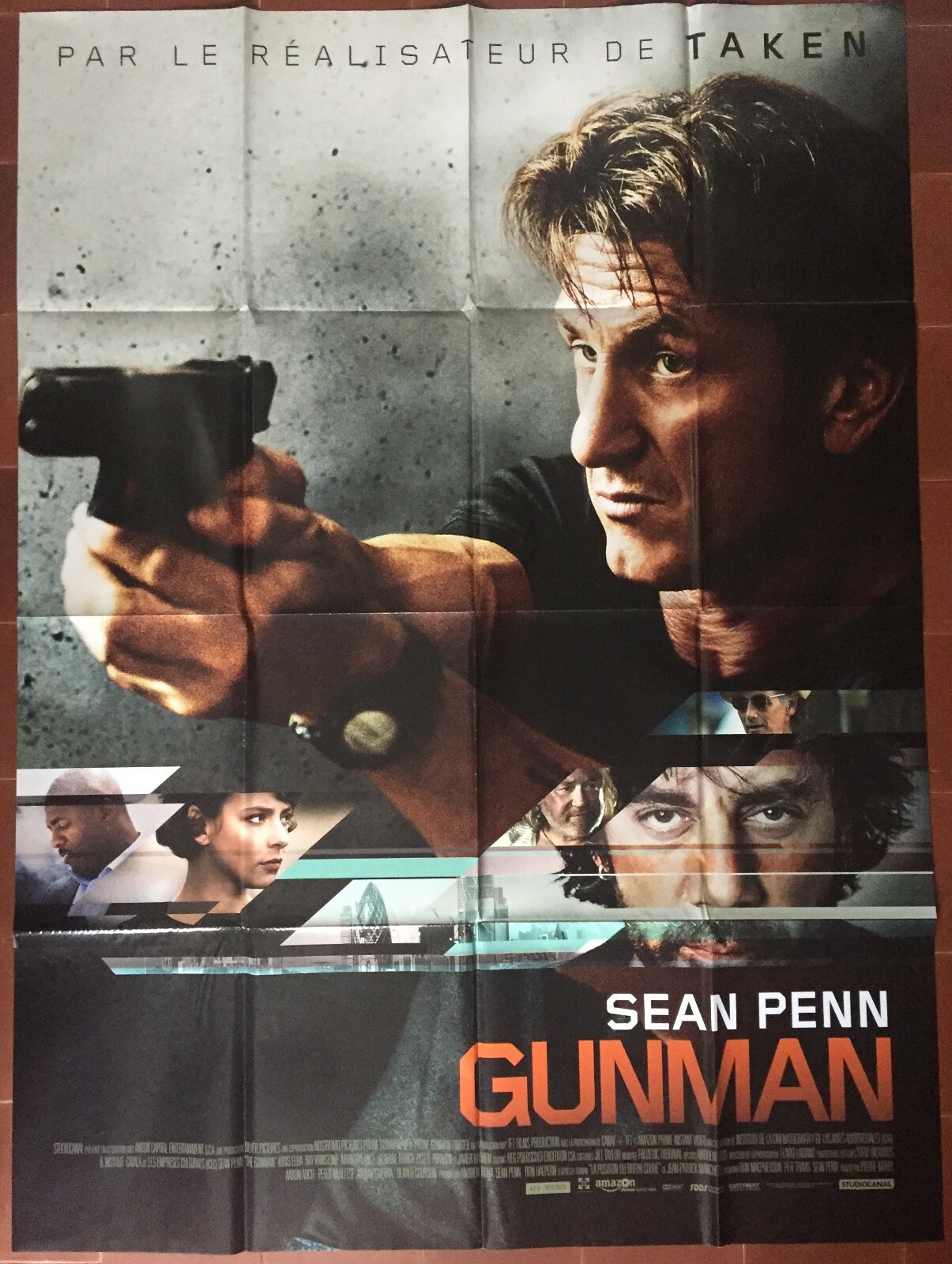 GUNMAN Poster Javier Bardem SEAN PENN Idris Elba 120x160cm | eBay