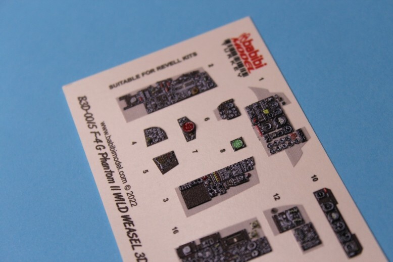 1/32 F-4G Phantom II Wild Weasel 3D Cockpit Decal Set - B3D-0015 - Free ...