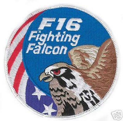 AIR FORCE FIGHTING FALCON F-16 EMBROIDERED JET PATCH | eBay