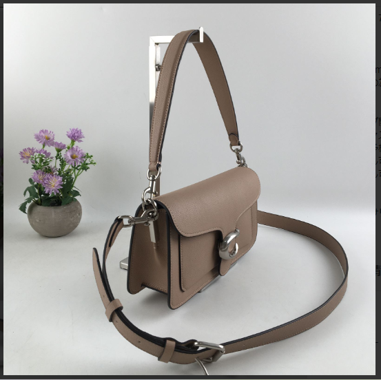COACH 73995 Tabby 26 Shoulder Bag Brown Dark stone Leather Crossbody ...
