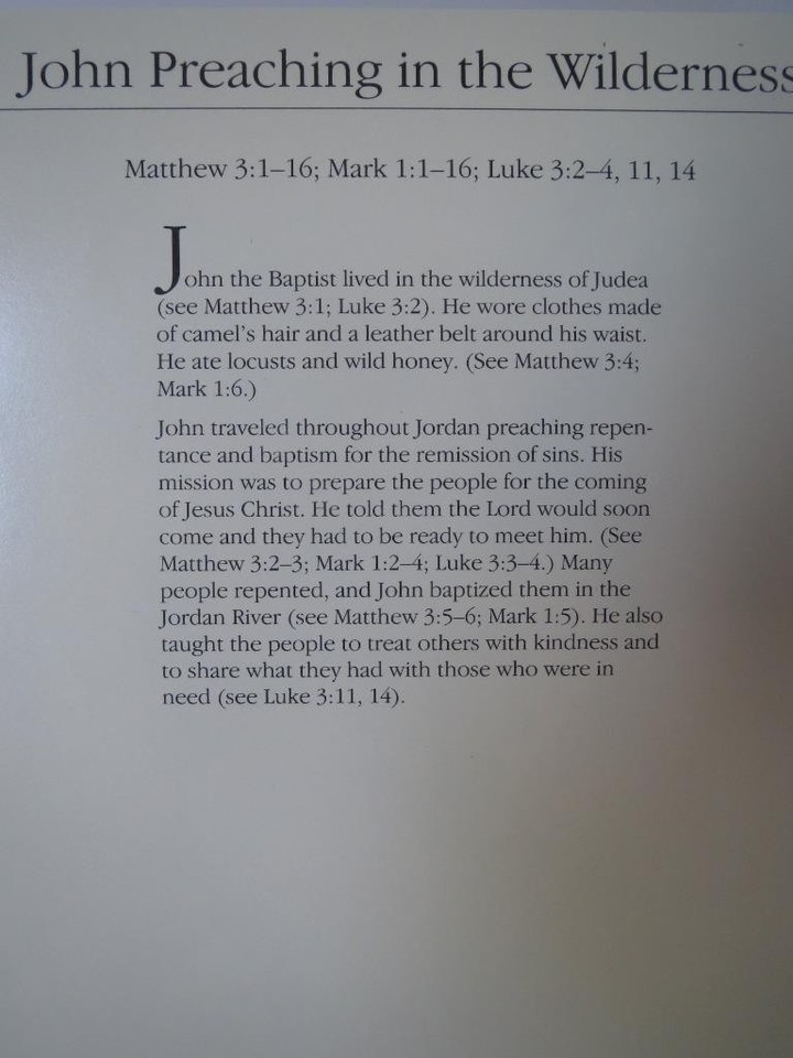 John Preaching in the Wilderness 8.5x11 Art Print LDS Latter Day Saints ...