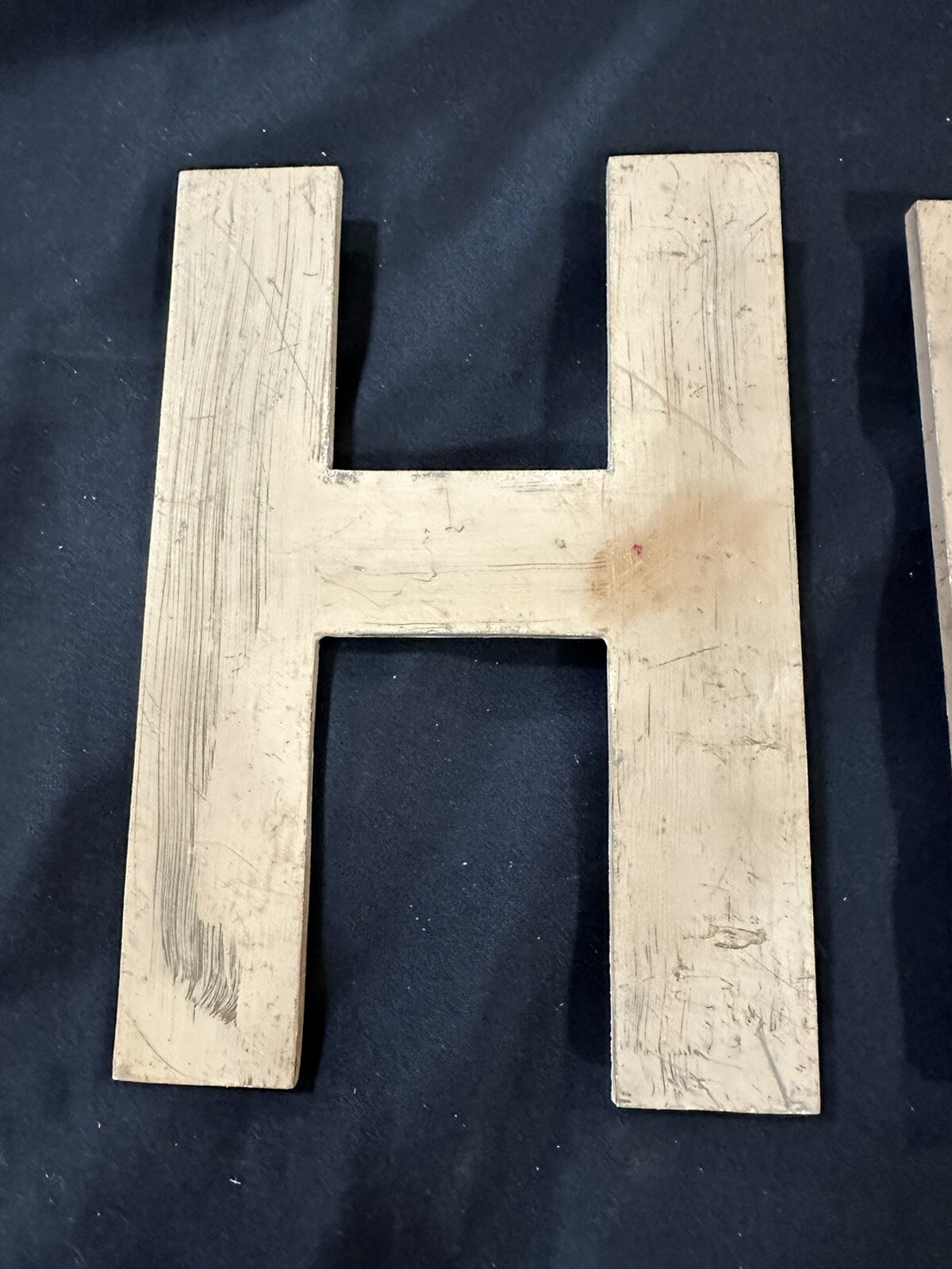 Vintage Letter “H” Advertising Sign Metal ALUMINUM 9x6.25” | eBay