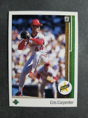 1989 Upper Deck rookie CRIS CARPENTER card # 8 [C18] | eBay