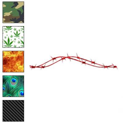 Barbed Wire Bobbed, Vinyl Decal Sticker, 40 Patterns & 3 Sizes, #2880 ...