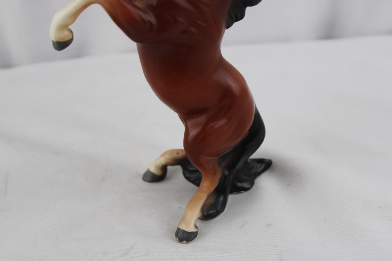 Vintage Norcrest Japan Rearing Horse A166 6 7/8" Tall Original Sticker ...