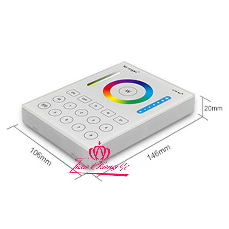 Mi Light B8 2.4G Wall Mount Panel RGBW 8-Zone Smart Panel Remote ...