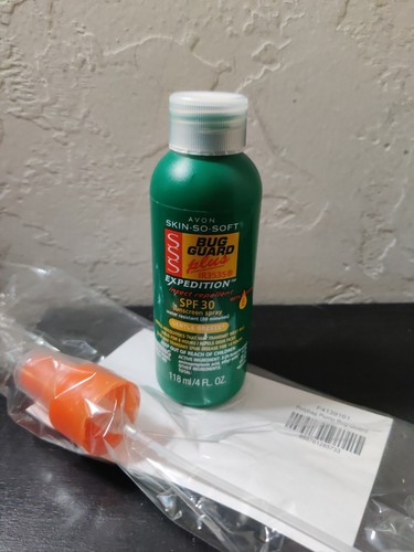 AVON SKIN-SO-SOFT BUG GUARD PLUS EXPEDITION INSECT REPELLENT SPF 30 ...