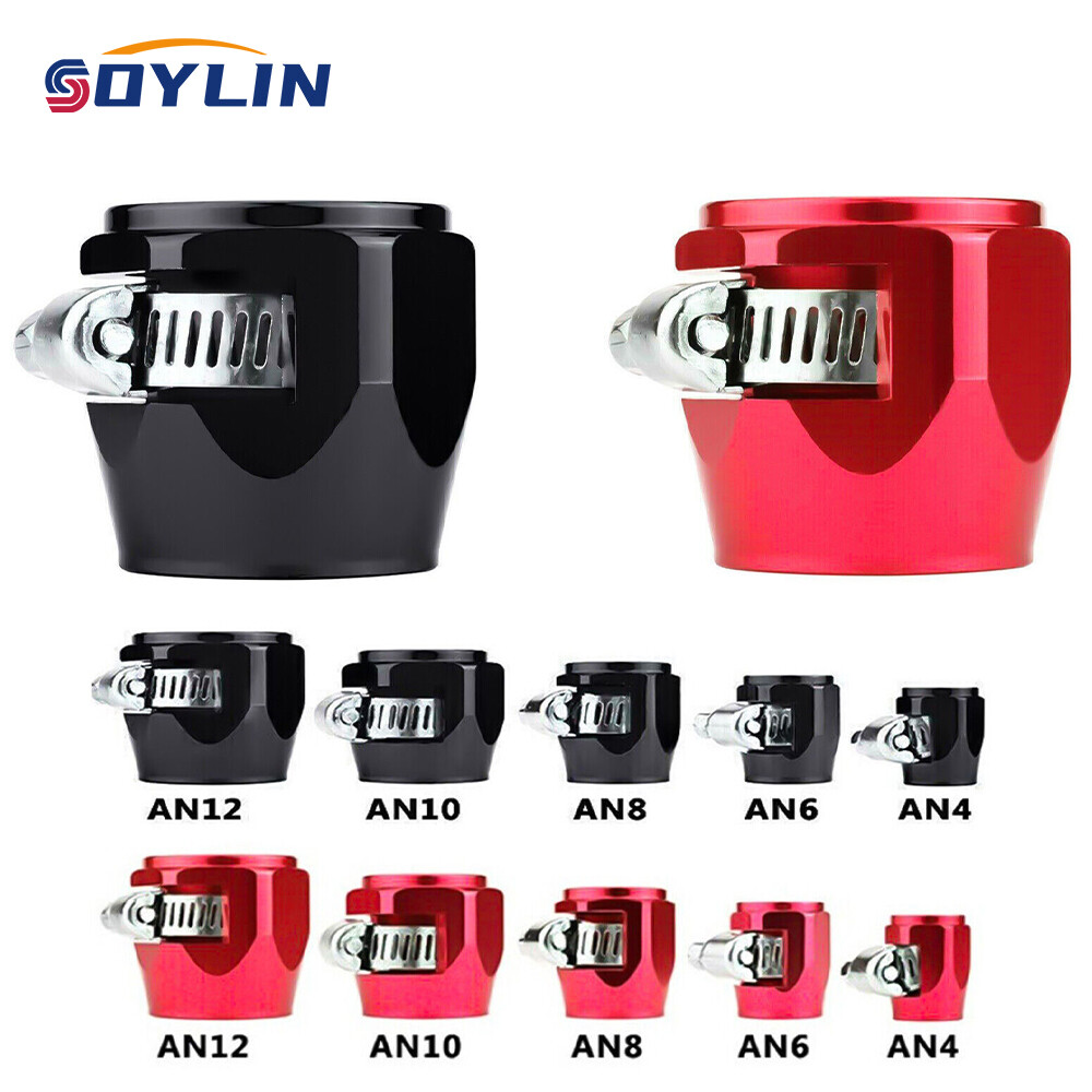 5-10PCS Hex Hose Finisher Clamp Screw Band Hose End Cover Fitting 4/6/8 ...