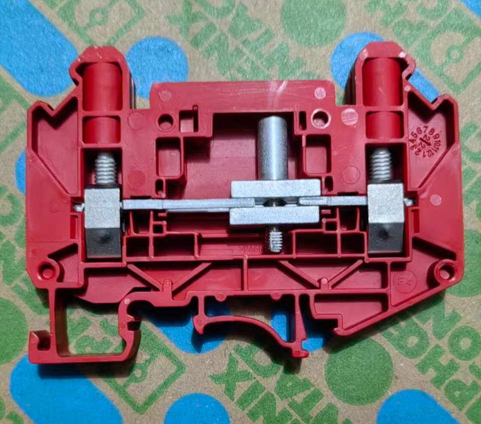 5pcs PHOENIX CONTACT , Terminal block UT 6-T-HV P/P RD order , 3000511 ...