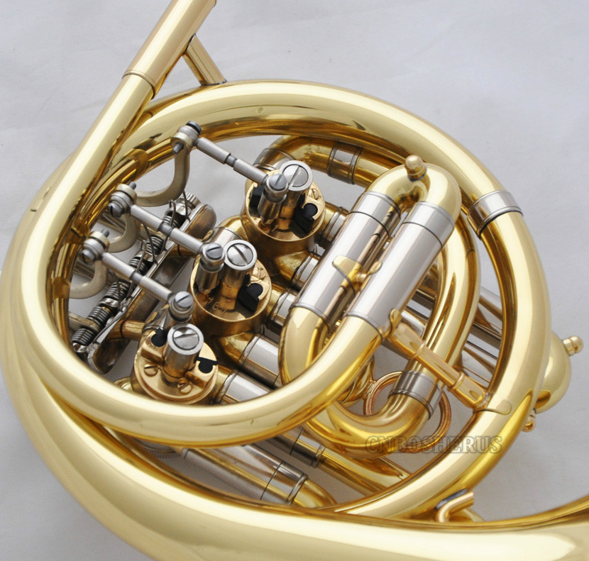 Sale Top Brand New Gold Piccolo MiNi French Horn Bb Key Engraving Bell ...