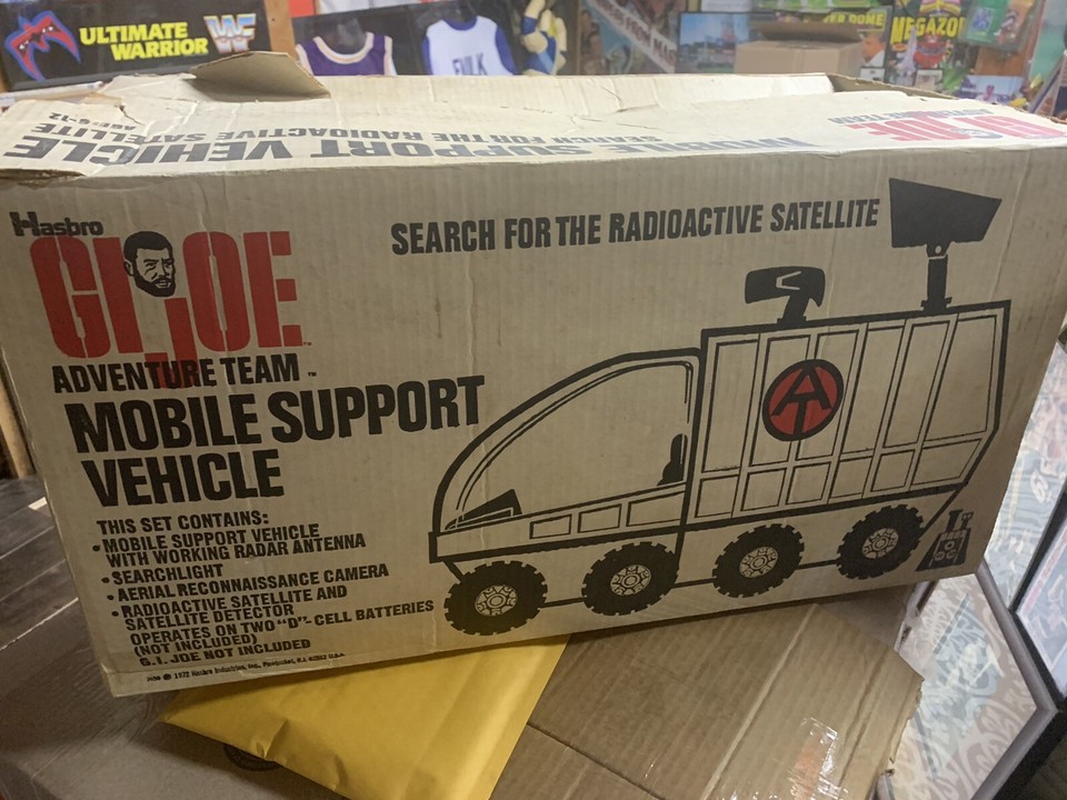 Vintage 1972 GI Joe Adventure Team MOBILE SUPPORT VEHICLE w Box! many ...