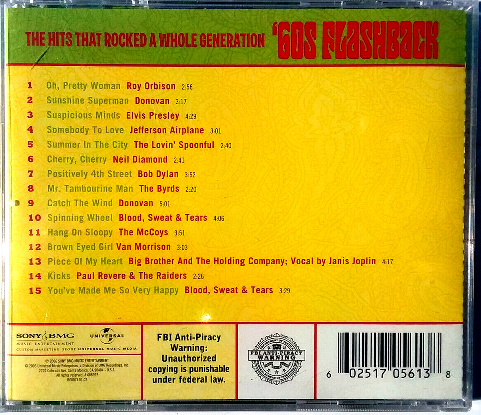 CLASSIC SIXTIES COLLECTION 60S FLASHBACK - The Hits That Rocked A ...