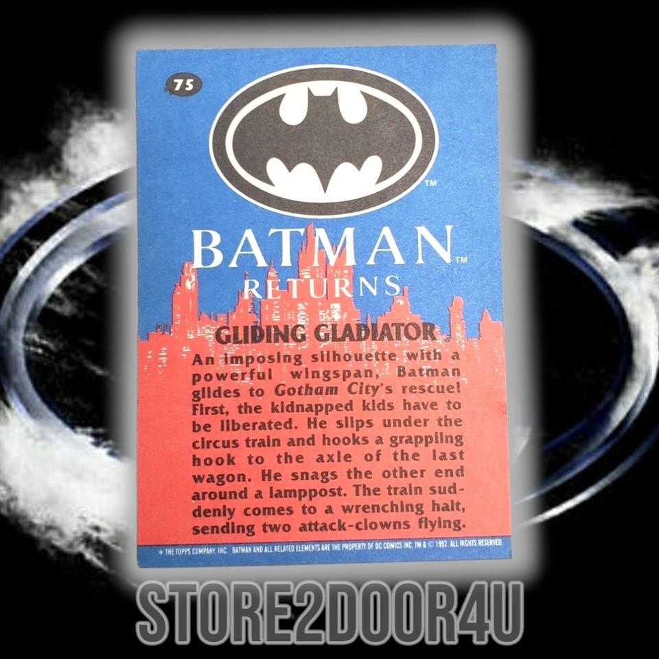 Topps 1992 Batman Returns Trading Card #75 Gliding Gladiator | eBay