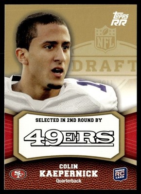2011 Topps Rising Rookies Gold Colin Kaepernick Rookie San Francisco ...