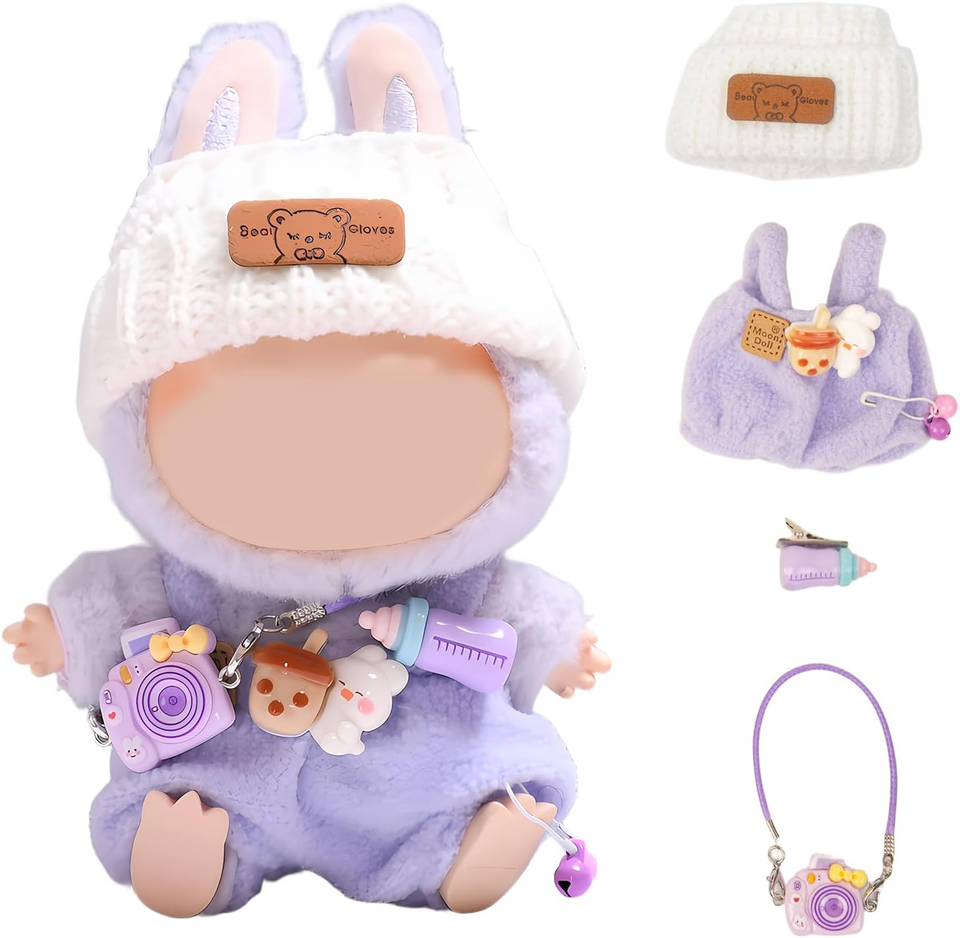 Chic Plush LA Boo-Boo Doll Clothes Set w/Accessories, Purple Feeder Set ...