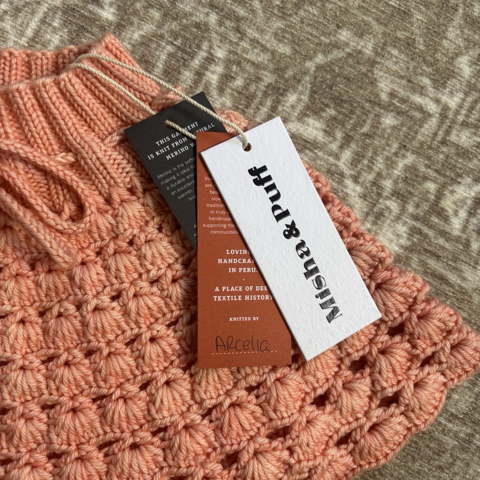 NWT Misha And Puff Pink Merino Wool Hand Knit Mini Skirt Shorts 18 24 ...