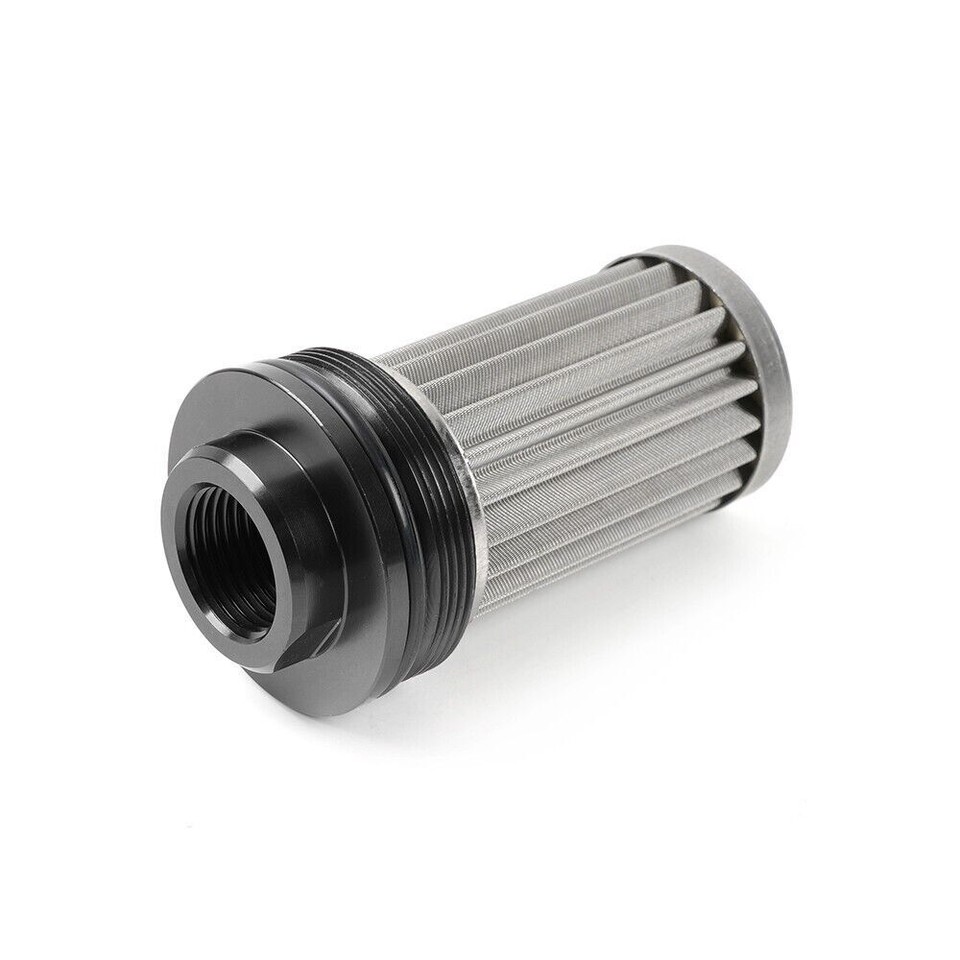 High Flow 100 Micron Inline Fuel Filter Cleanable 6AN 8AN 10AN 50mm ...